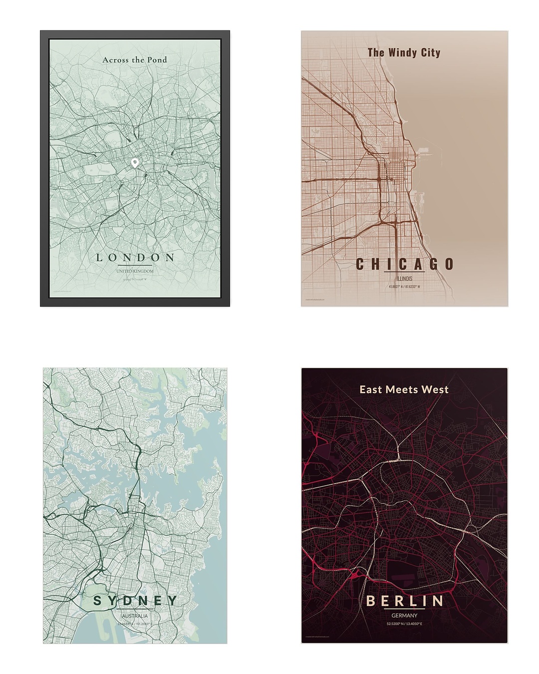 Atlas Line Studio — Design Your Own Map Poster